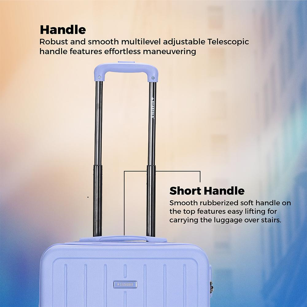 STARGOLD Single Hardside Spinner 4 Wheels Cabin Trolley Luggage With ...
