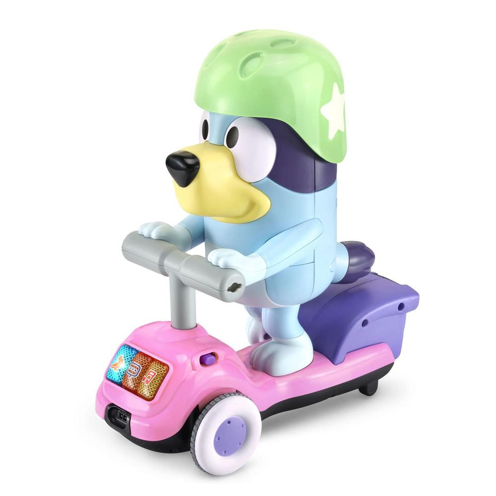 VTech Bluey Scooter Time Blue, Interactive Toddler Toy with Music ...