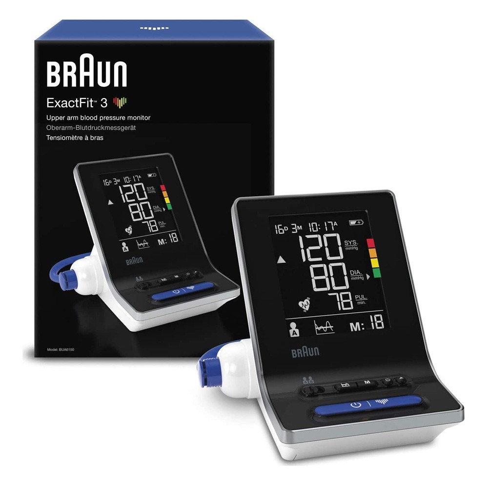 Braun Exact Fit 3 BP Monitor | Accurate Fit An Automatic Overarm Blood ...