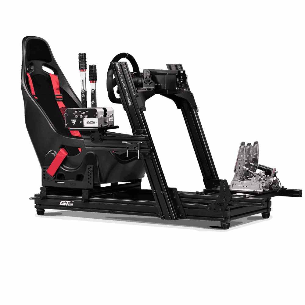 Next Level Racing GT Elite Aluminium Simulator Cockpit Front and Side ...
