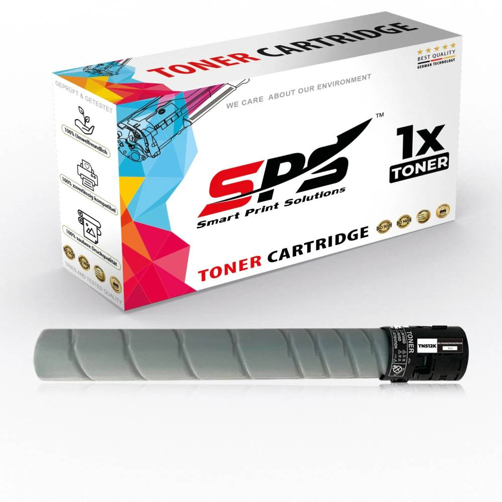 SPS Black Toner Cartridge for Konica Minolta Bizhub C454e - TN512 K