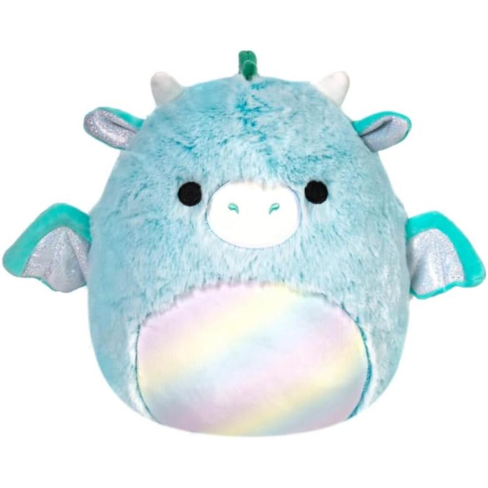 Squishmallows 12-Inch Fuzzamallow Lorelai the Teal Dragon Plush Toy ...