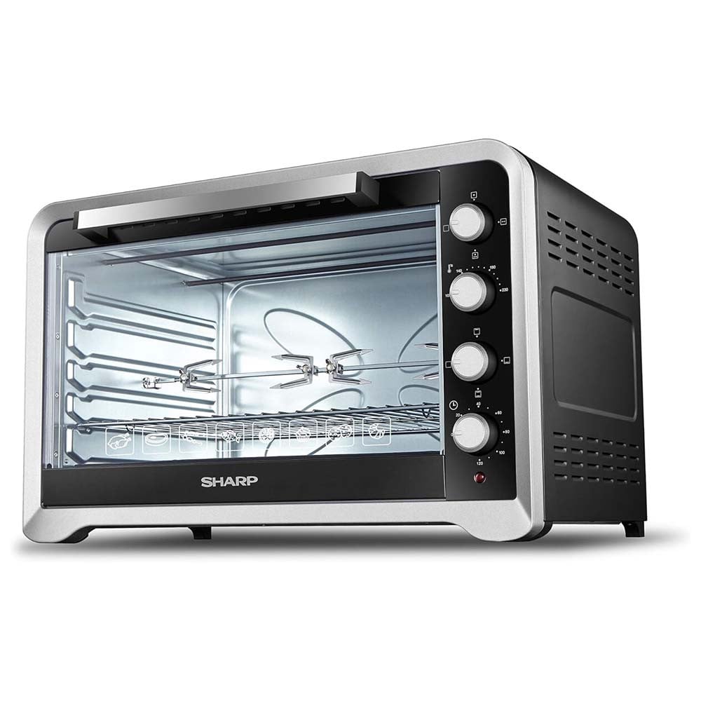 Sharp 100L Electric Oven with Rotisserie and Convection 2800W, 0-230°C ...