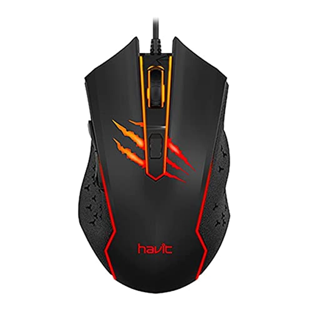 Havit RGB Gaming Mouse Black Wired 7200 DPI Programmable Buttons ...